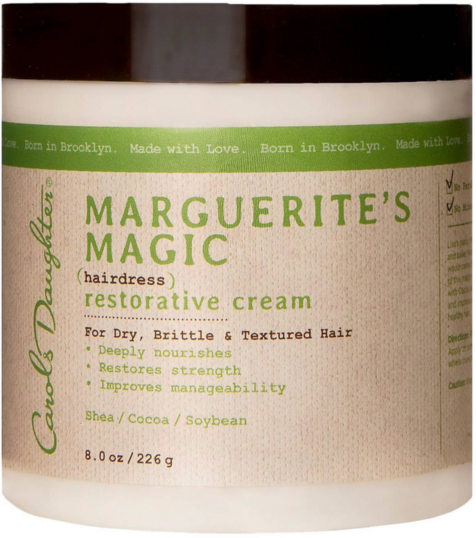 Carols Daughter Marguerite's Magic Hairdress Restorative Cream 8 oz ...