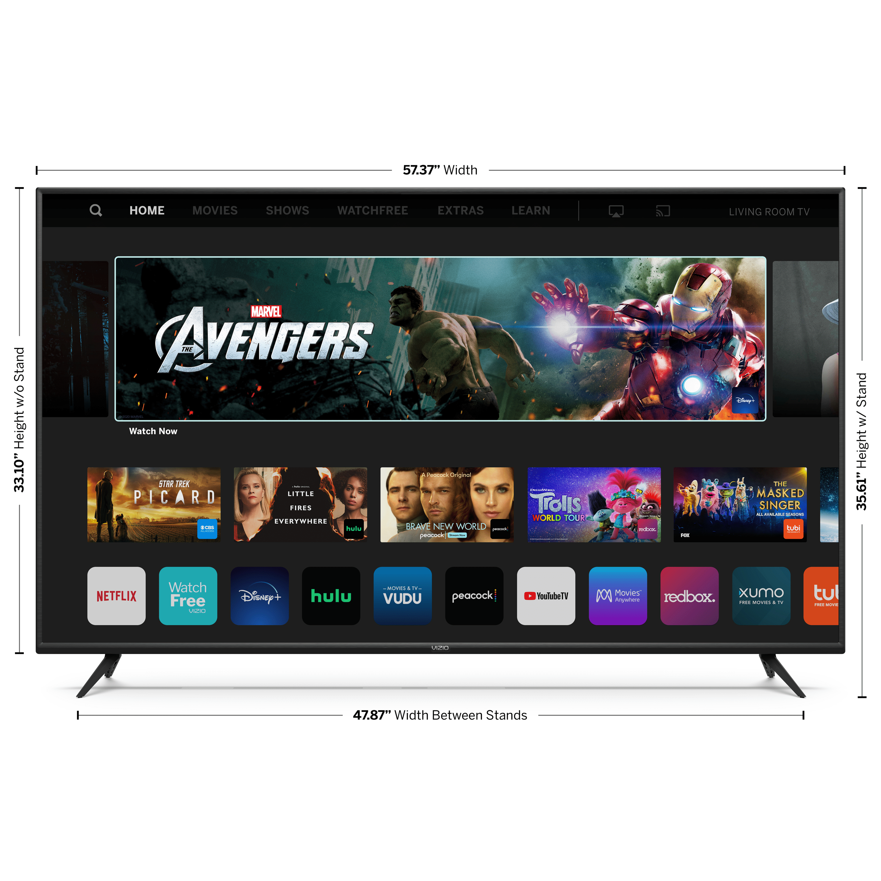 VIZIO 65 Class 4k UHD LED SmartCast Smart TV HDR V Series V655 H
