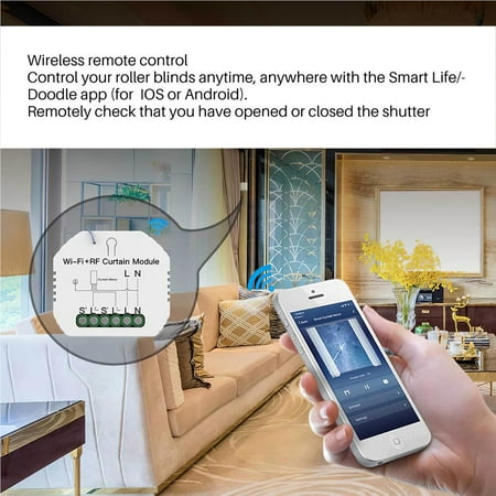 Compatible for Tuya RF Smart Switch APP Control WIFI Connection Flush ...