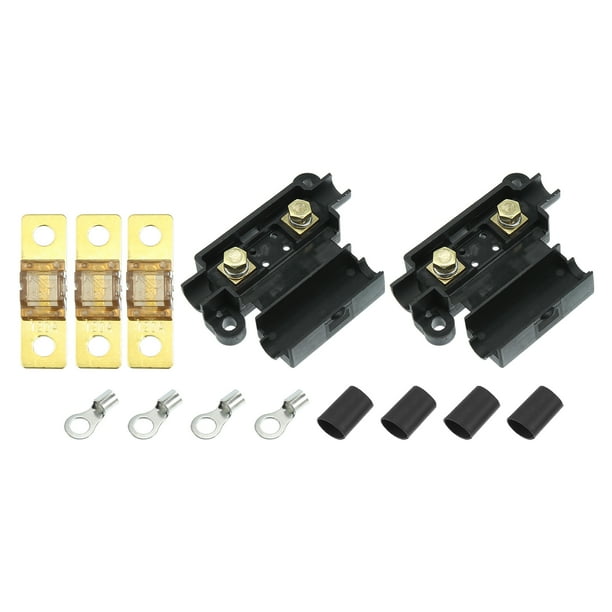 120A Fuse Kit 2 x ANS Holder 3 x 120 AMP Fuses Dual Battery Charger 1 ...