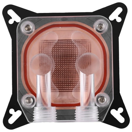 Gpu Water Block Cooling Double Channel Of Copper Column Video Image ...