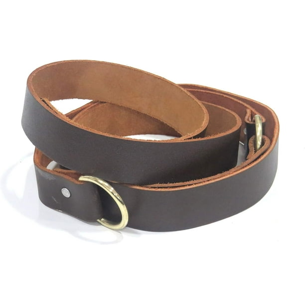 Nauticalmart Medieval Ring Belt Leather with Brass Ring Brown - Walmart.ca