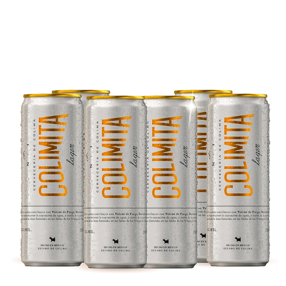 Six Pack Cerveza Artesanal Colima Lager Lata 355ml C/u Lager | Walmart ...
