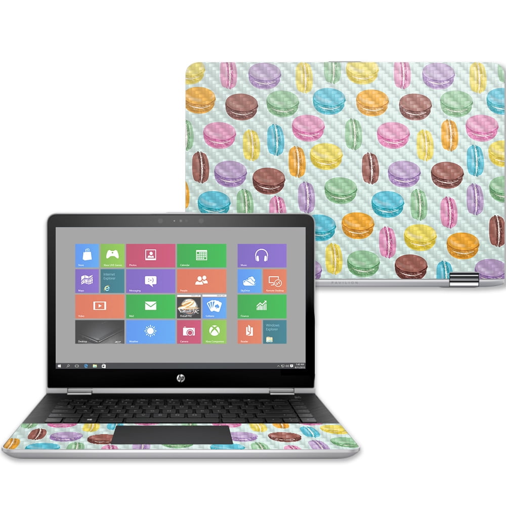 Carbon Fiber Skin Decal Wrap Compatible With HP Pavilion x360 14" (2017 ...