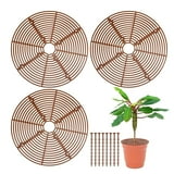 SDJMa 3-Pack Plant Pot Grid - 12" Cuttable Grid Flower Pot Cover with ...