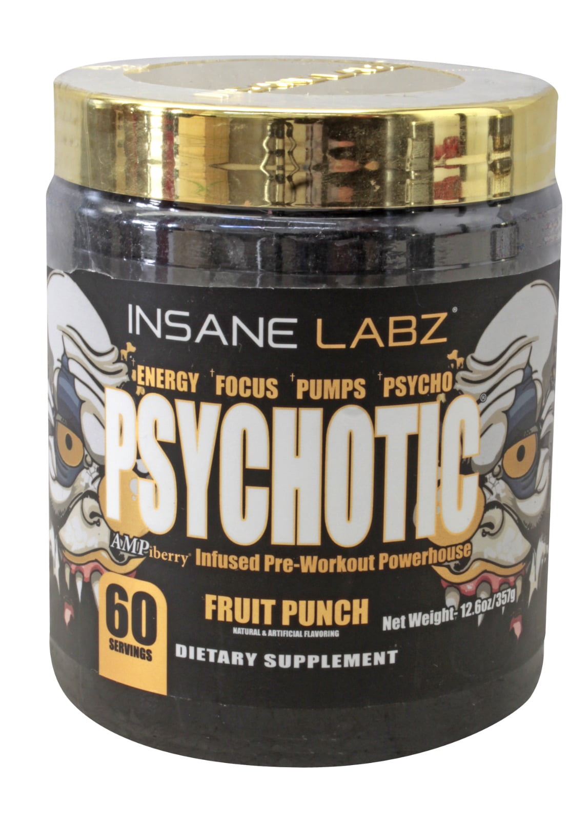 Psychotic Gold Sabor Blue Punch 60 Servicios Pre Workout Insane Labz Psychotic, Pre entreno ...