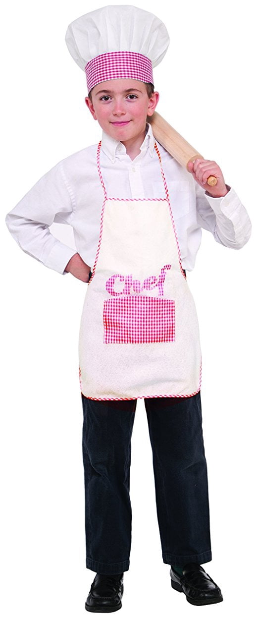 Red Checkered Chef Apron & Hat Child Costume Set | Walmart Canada
