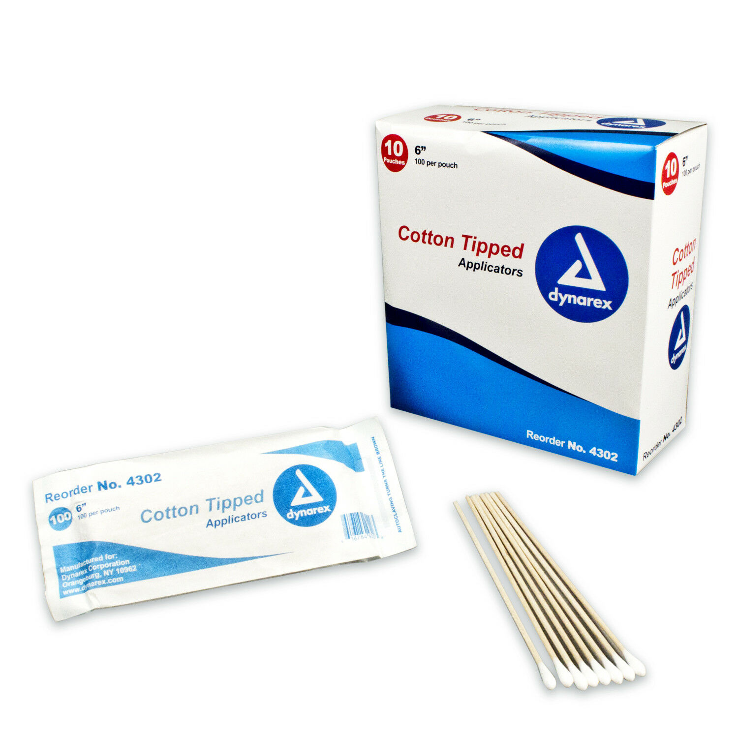 Cotton Tipped Applicator Q tip Type Swabs 6 Extra Long Wood Handle