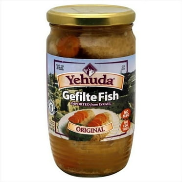 Yehuda Original Gefilte Fish, All Natural, No MSG, No Egg Yolk, Kosher ...