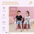 2-in-1 Multi-Functional Toddler Table Chair Set, Kids 2-Seater Sofa Set ...