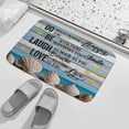 Beach Shell Inspirational Quote Decor Pattern Bath Mat,Plush Bathroom ...
