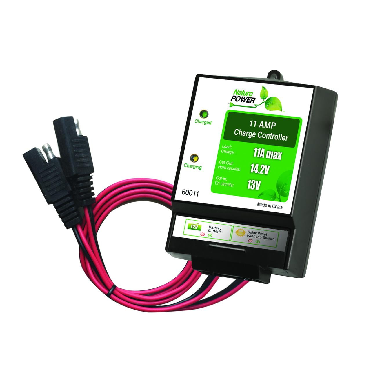 Nature Power (60011) 11 Amp Solar Charge Controller for 12 Volt Systems ...