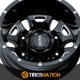 17" Black With Natural Accents Hunter Dually 003 Wheel by Ultra Wheel ...