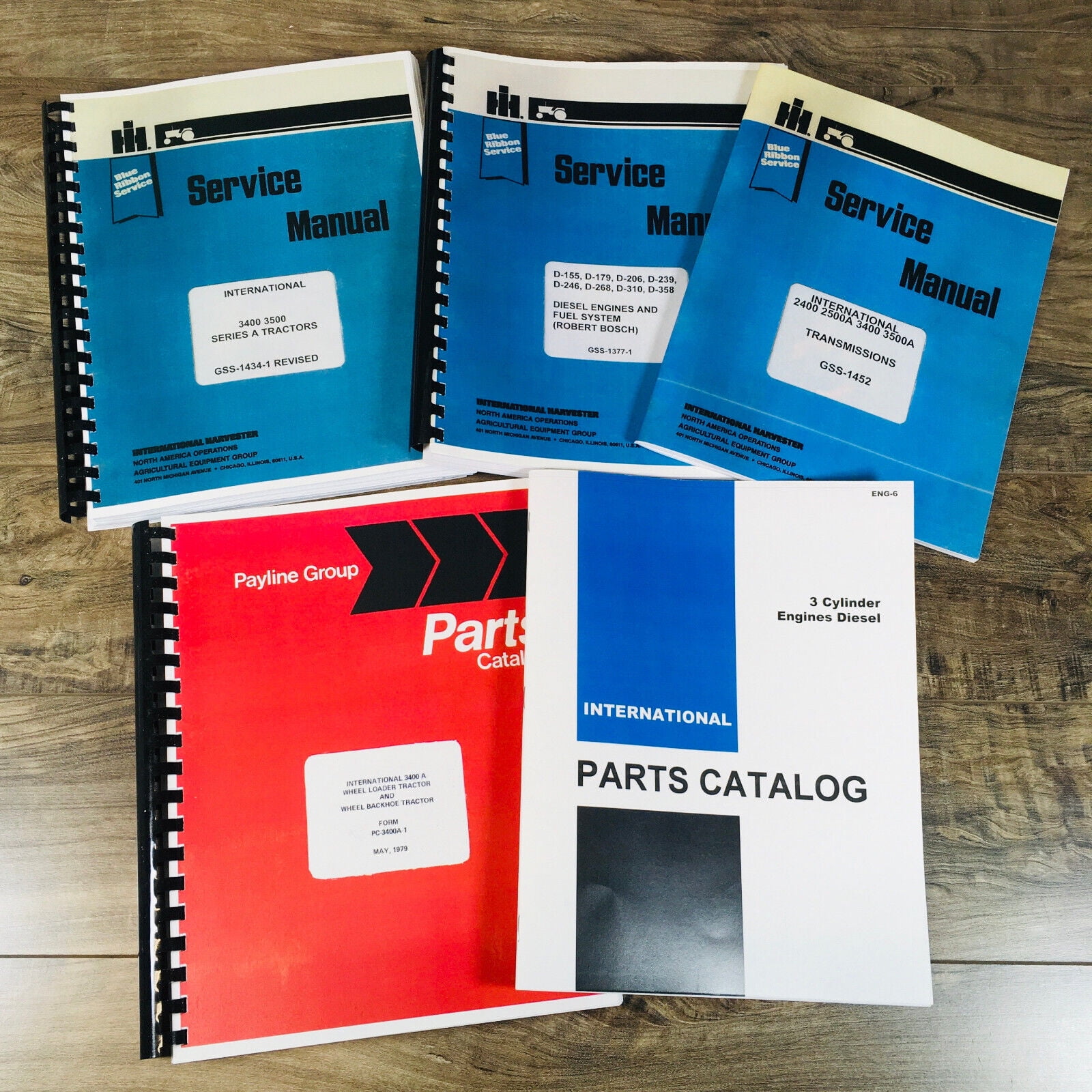 INTERNATIONAL 3400A DIESEL TRACTOR SERVICE MANUAL SET SHOP BOOK ...