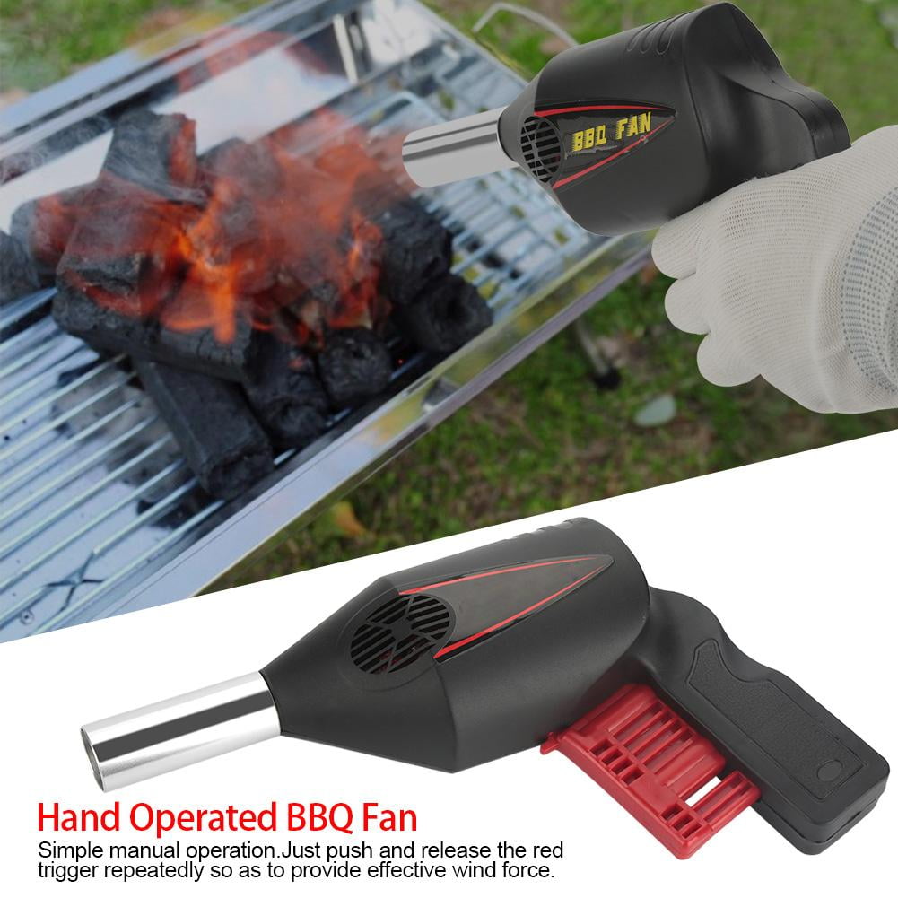Garosa BBQ Air Blower, Portable Manual Operated BBQ Fan Air Blower for ...