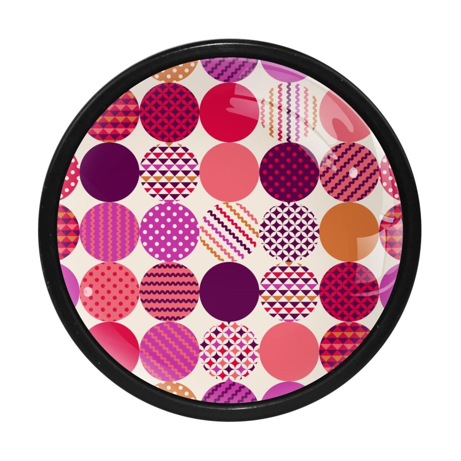 4 Pcs Geometric Circle Knobs for Kitchen Cabinet Cupboard Dresser ...