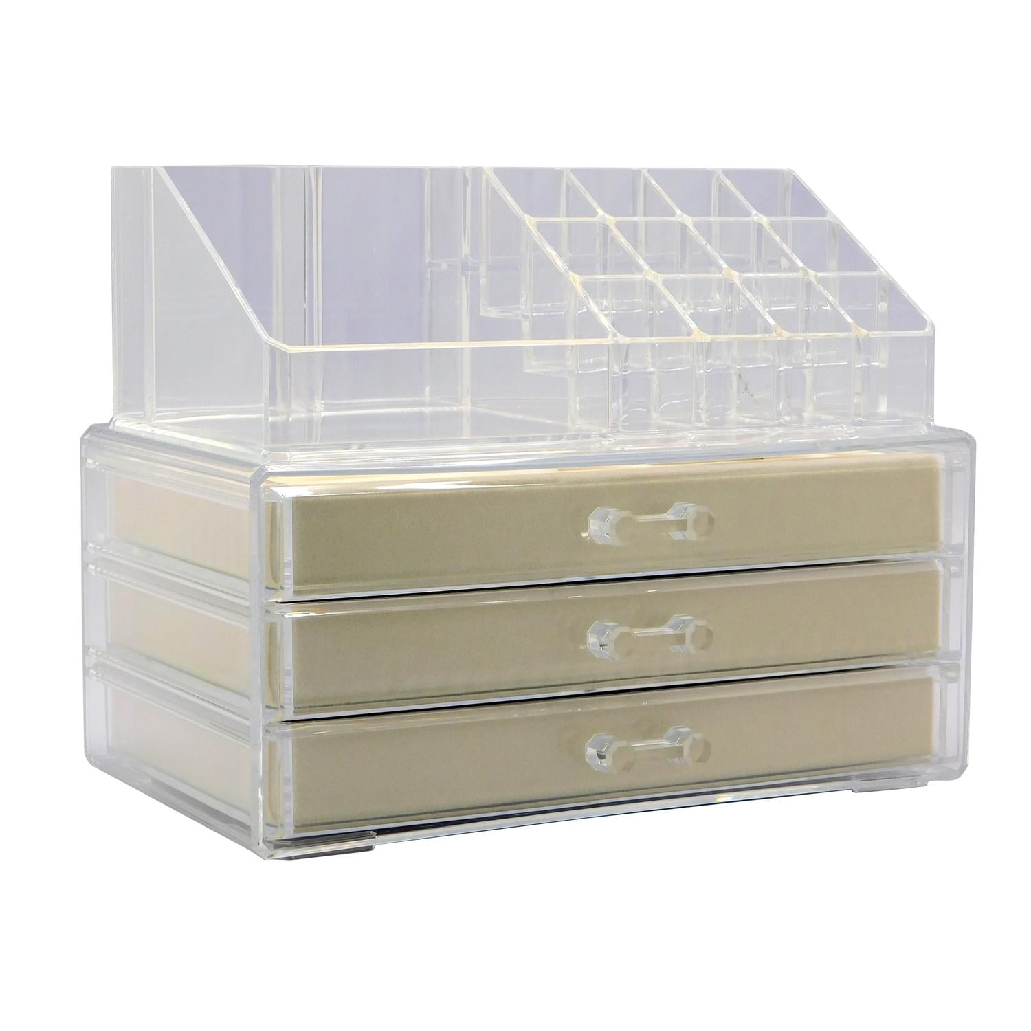 Organizador transparente para cosm√©ticos y joyer√≠a 27 divisiones Good & Good M28-OC0001 ...