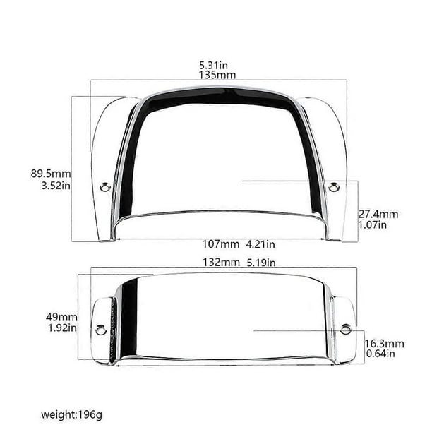 Fixed Chrome Bridge Tailpiece for Vintage Electric Guitar Replacement ...