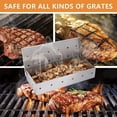 BBQ Smoker Box for Smoking, Stainless Steel Meat Grilling Box for Wood ...
