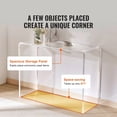 Acrylic Console Table, Clear End Table, Transparent Side Table 37 ...
