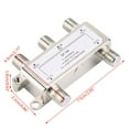 5-2400MHz 4 Way for Digital Coax Cable Splitter 4 Channel Satellite ...