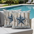 Blue Texas Star Pillow Covers Set of 4, Vintage Farmhouse Blue Star ...