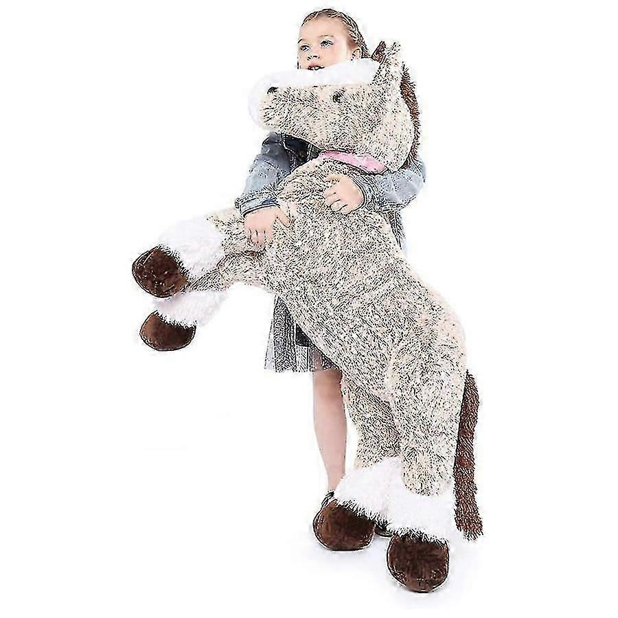 Giant Horse Stuffed Plush Toys, Realistic Stuffed Pony Toy For Kids ...