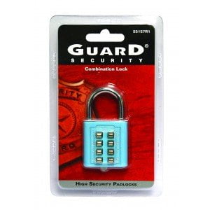 Tactile Push-Button Combination Padlock - Blue - Walmart.com