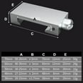 Steel Ruler Limit Block Measuring Rulers Tools Positioner Adjustable ...