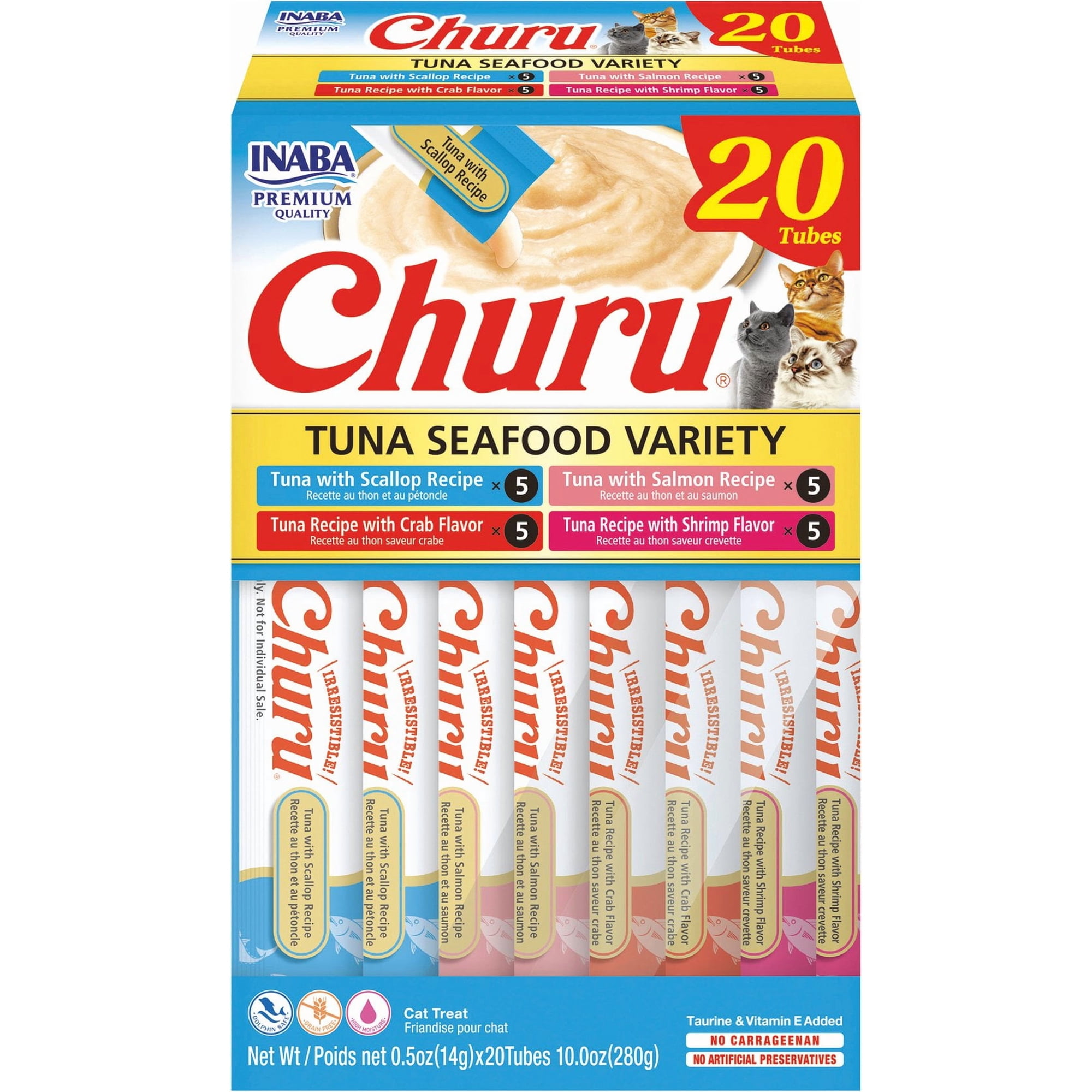 Click here for Pack Of 3 - Inaba Churu Purees Tuna Seafood Variet... prices