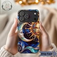 Celestial Sun & Moon Case, iPhone Samsung Tough Phone Case: Stained ...