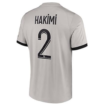 22-23 Paris Saint-germain F.c. Away Shirt Number 2 Achraf Hakimi Jersey ...
