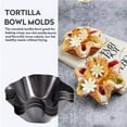 Bueautybox Nonstick Taco Shell Maker - Carbon Steel Tortilla Bowl ...