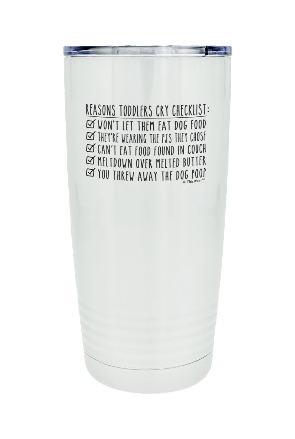 ThisWear New Parents Mugs Reasons Toddlers Cry Boy Mom Gifts 20oz ...