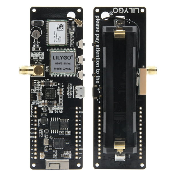 Módulo inalámbrico Bluetooth WiFi con chip ESP32 TTGO T-Beamv1.2 LoRa GPS NEO-6M SMA | Bodega ...