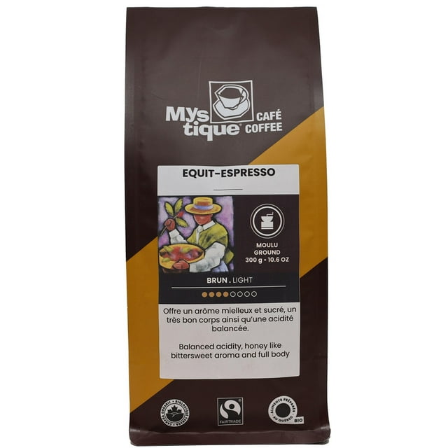 Mystique Coffee, ÉQUIT-ESPRESSO, Espresso Ground, Blend, coffee 100% ...