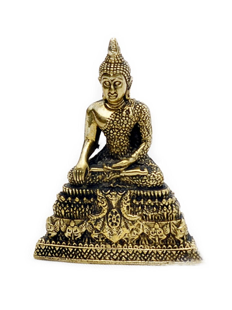 Vietguild's Thursday Buddha Bronze Figurine Statue Amulet - Walmart.com