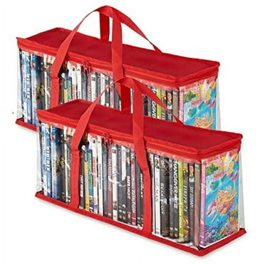 Stock Your Home DVD Storage Bags (Set of 4) Media Organizer Bag for ...