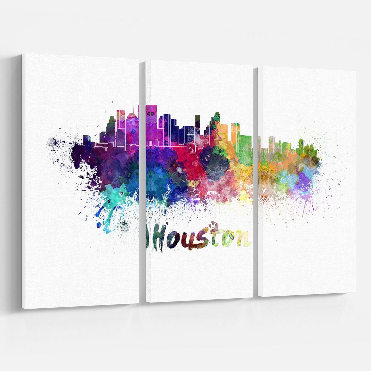 Click here for Designart Design Art Houston Skyline Canvas Print... prices