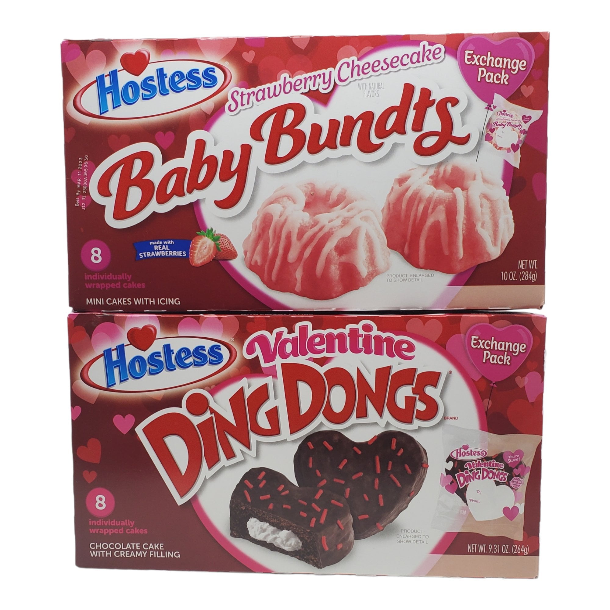 Hostess Valentines Day Cupid Bundle, Valentine Ding Dongs and ...