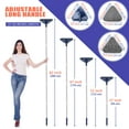 JEHONN Triangle Wall Mop Dusters with 6 Replacement Microfiber Chenille ...