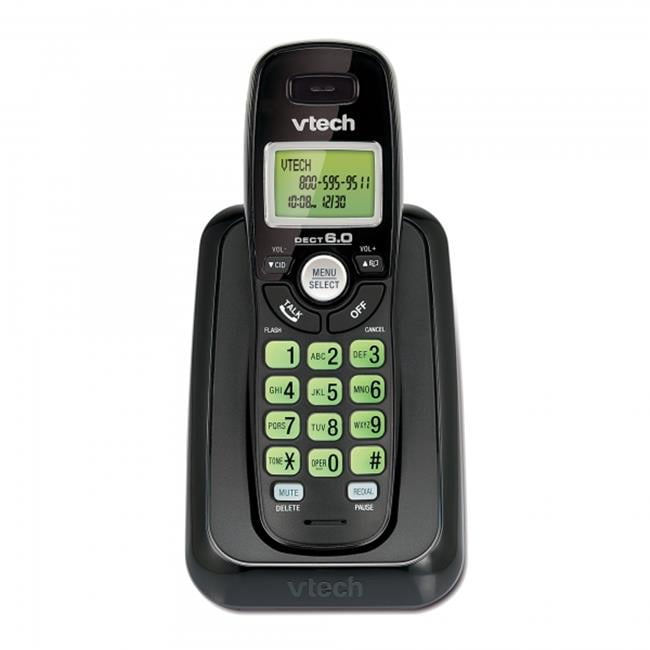 Vtech CS6114-11 Caller ID & Call Waiting Cordless Phone, Black ...