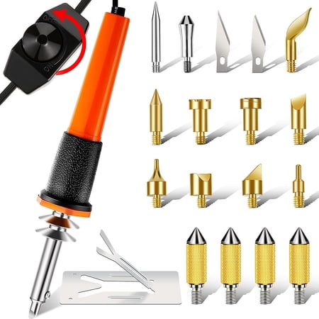 27 Pieces Wood Burning Tool, Hot Knife Cutter with Variable Temperature ...
