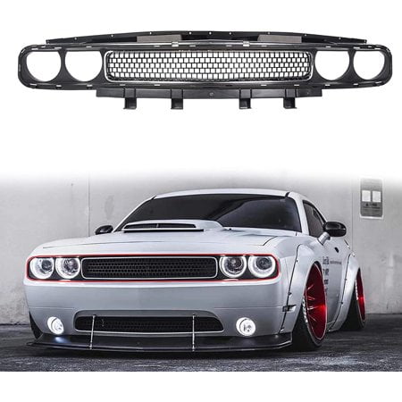 Kojem Front Face Bar Grille Assembly w/Chrome Trim Bezel Molding Upper ...