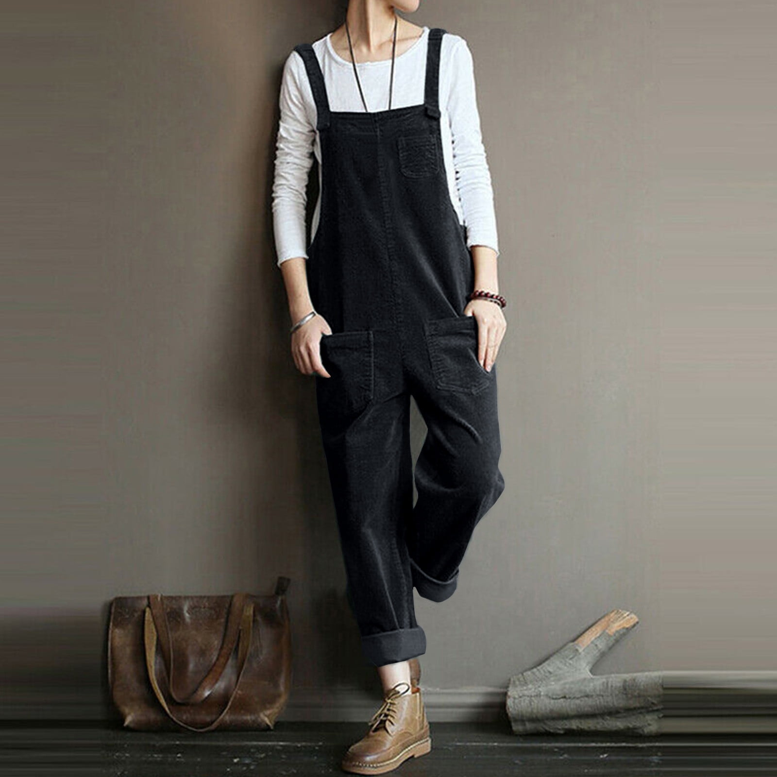 Click here for Summer Saving!eqwljwe Womens Corduroy Overalls Loo... prices