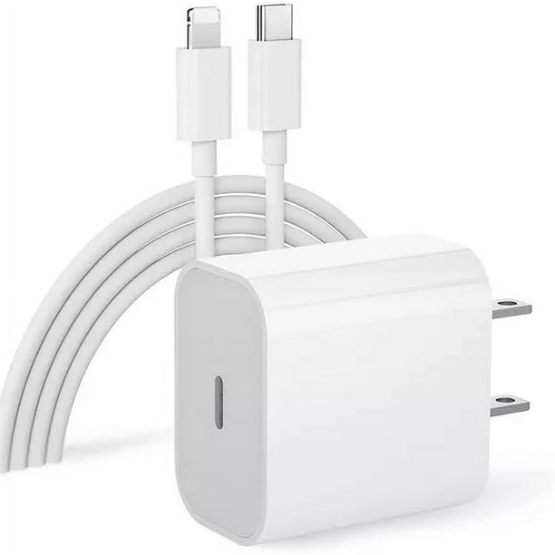 Cargador 20w Carga Rápida Para iPhone Tipo C Cable y Adaptador tipo C Color Blanco | Walmart en ...