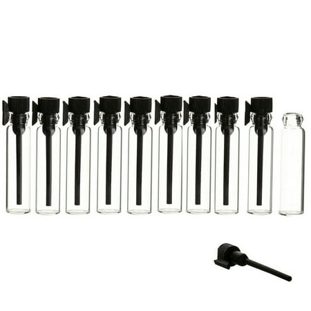 HUSERYT 10Pcs/pack 3ML Black Mini Perfume Glass Bottle Empty Cosmetics ...