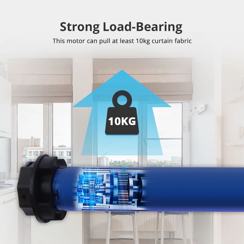 Buy Zemismart Tuya Zigbee 2N Tubular Roller Shade Motor, with 1 Way ...