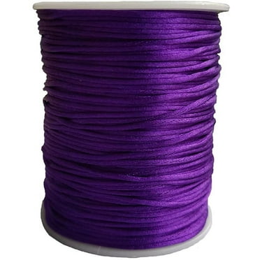2mm x 100 yards Rattail Satin Nylon Trim Cord Chinese Knot - Walmart.com
