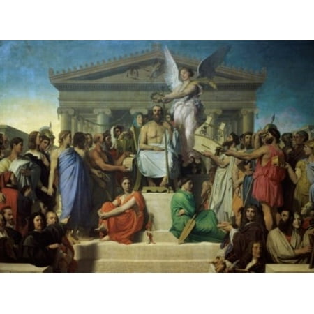 The Apotheosis of Homer , 1827, Jean Auguste Dominique Ingres (1780 ...